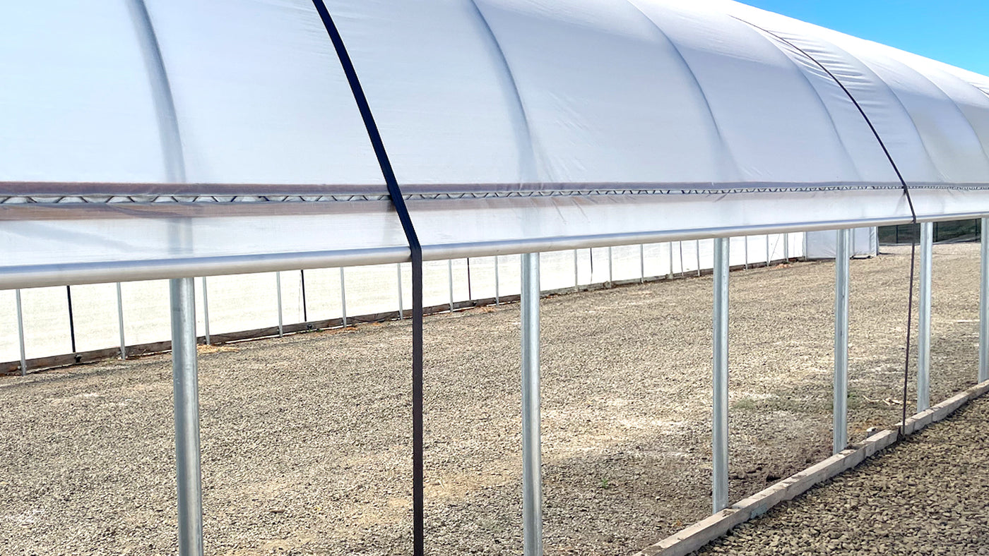 Hortitech 20'x50' Auto Ventilated Semi-Gable Greenhouse w/ Roll-up Sid ...