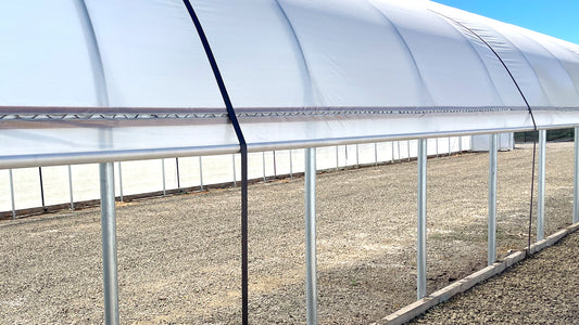 Hortitech 30'x50' Auto Ventilated Semi-Gable Greenhouse w/ Roll-up Sid ...